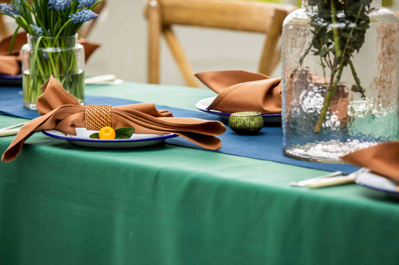 Forest Green Table Linen For Hire | Tablecloths, Napkins, Runners ...